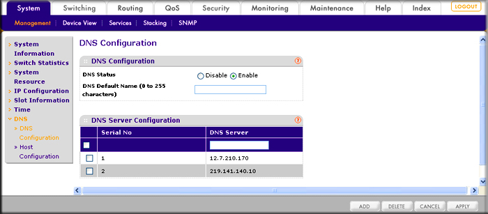 How do I specify two Domain Name System (DNS) servers using the web ... How do I specify two Domain Name System (DNS) servers using the web ...